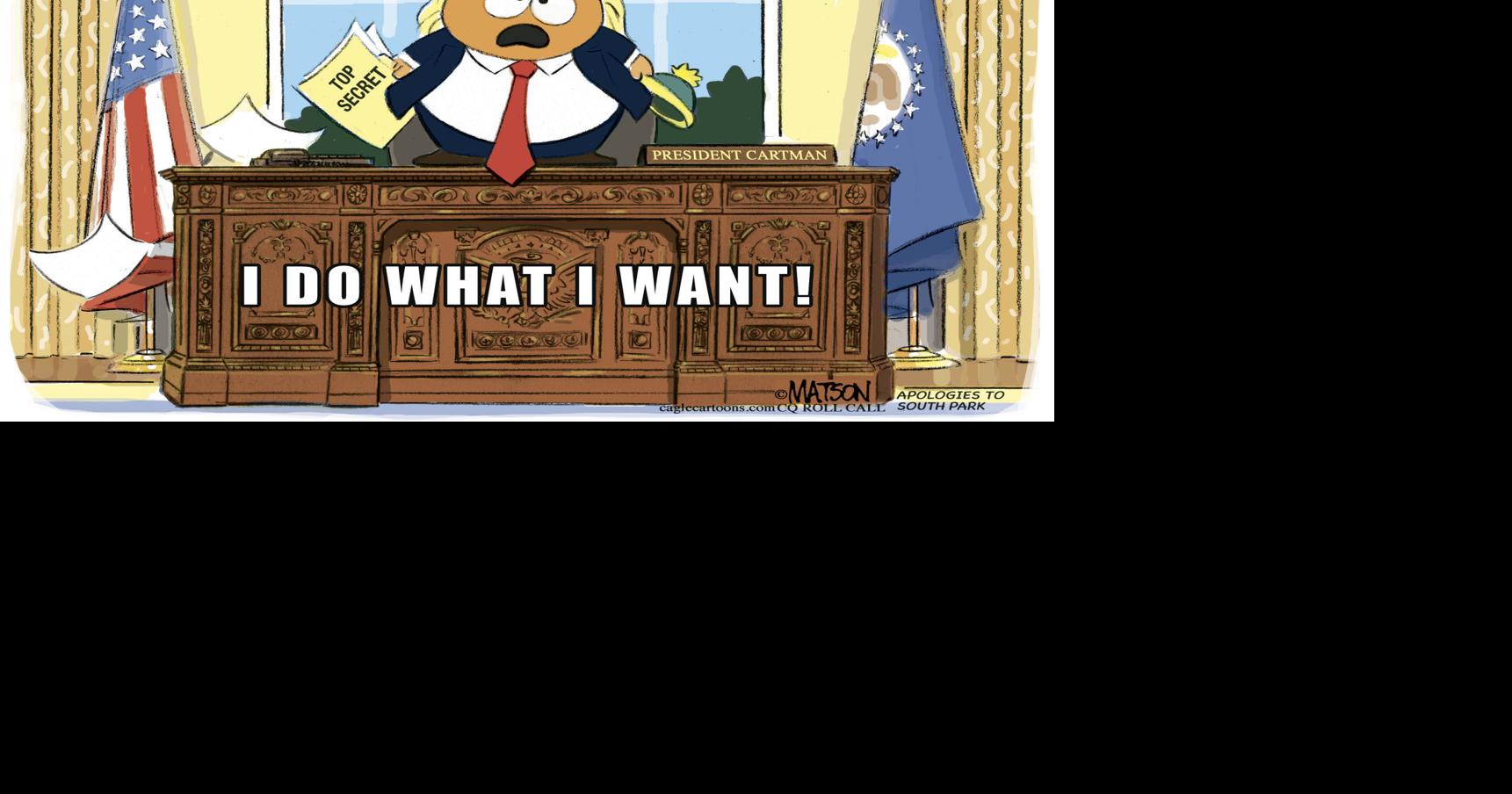 Political cartoons: Cartman, WaPo, press, leaks, Russia