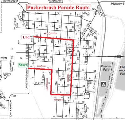 Puckerbrush parade route