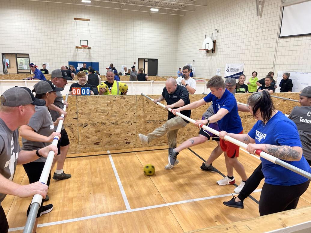 One Vision hosts life-sized foosball tournament fundraiser
