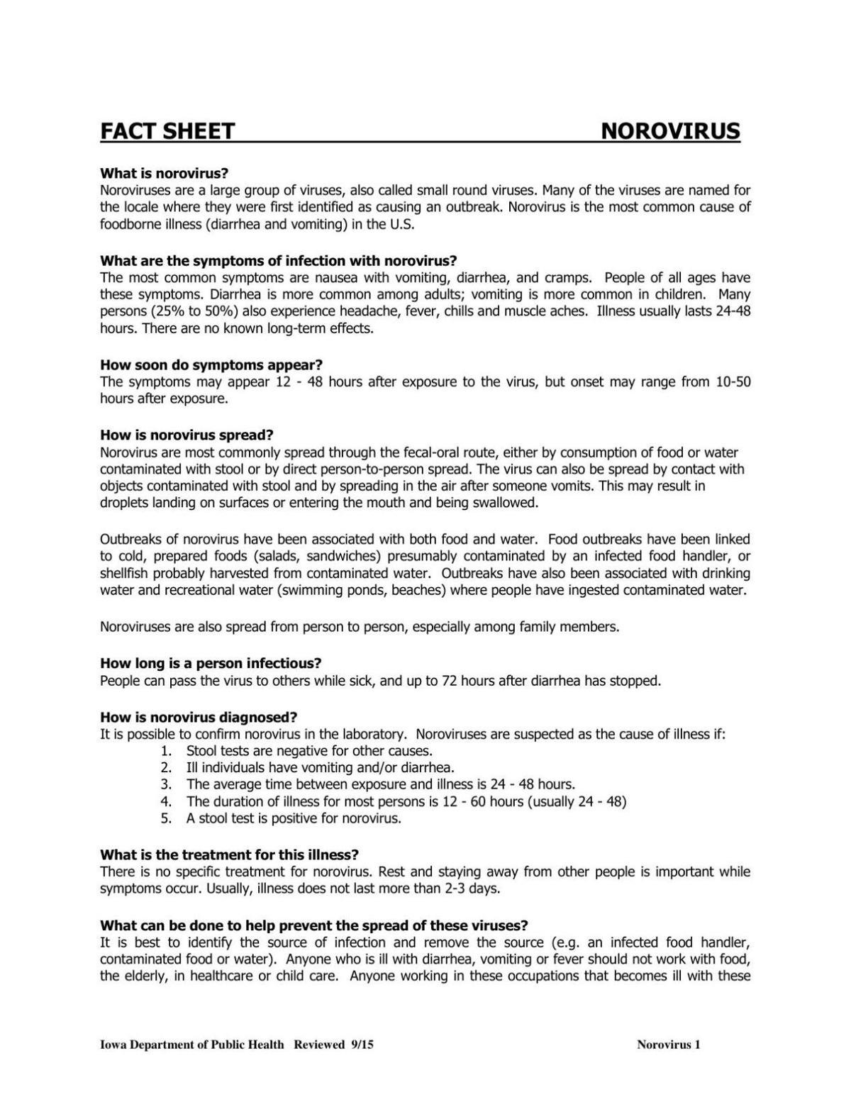 Protect yourself from norovirus, IDPH cautions