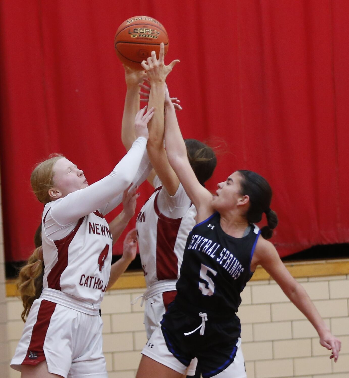 High School Girls Basketball Newman Catholic Central Springs