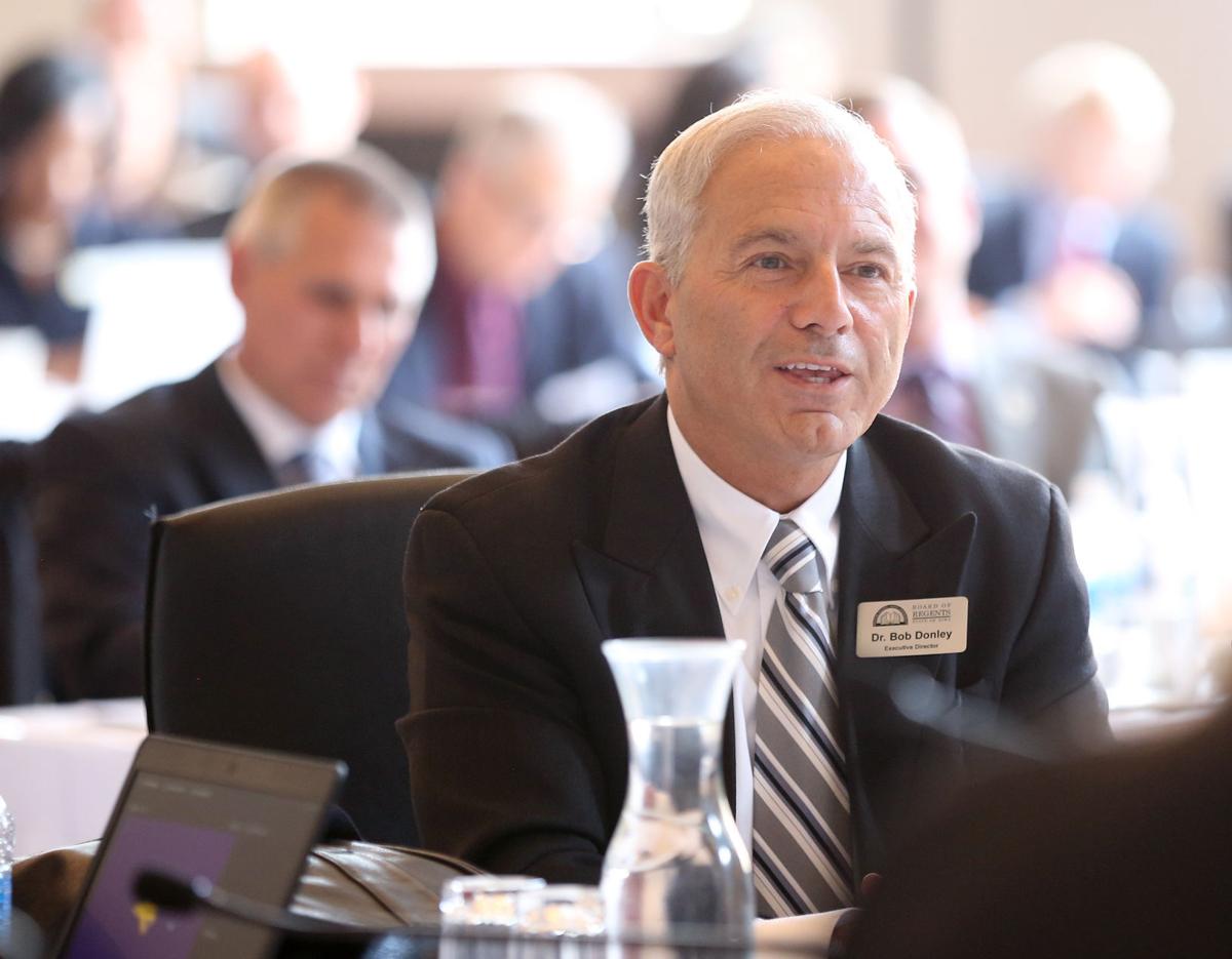 Donley addresses board at his final meeting