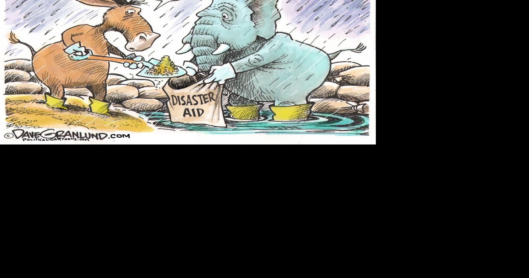 Political cartoons: Relief, AI, Bannon, media, statues