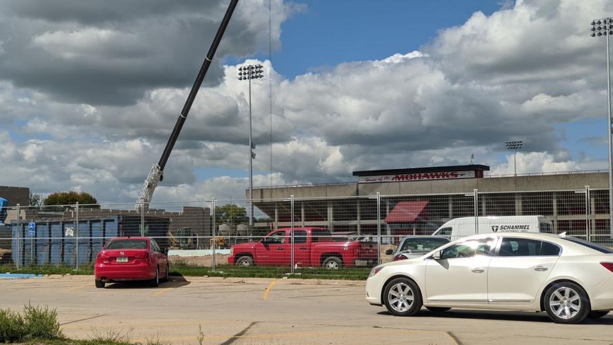 What's up with the fieldhouse construction at Mason City High School?