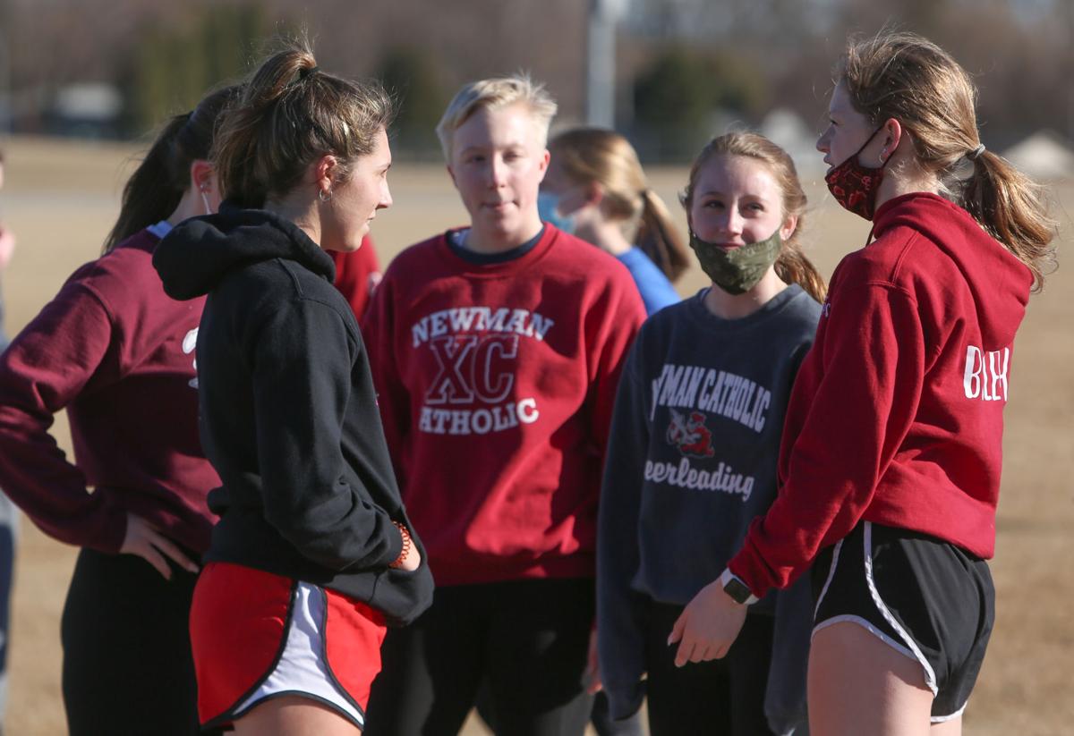 Young Newman Catholic girls track and field team prepares for spring season