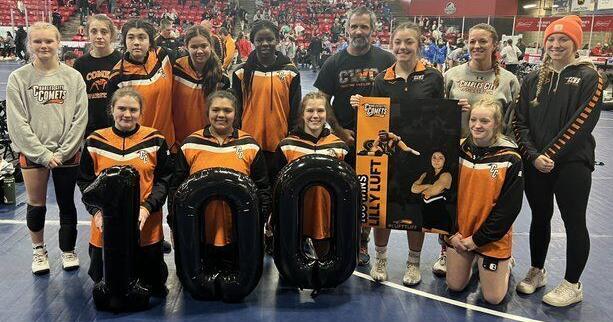 High School Girls' Wrestling: Charles City's Lilly Luft wins 100th match