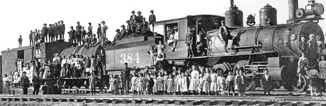 Orphan trains stopped in Osage in 1870, 1921