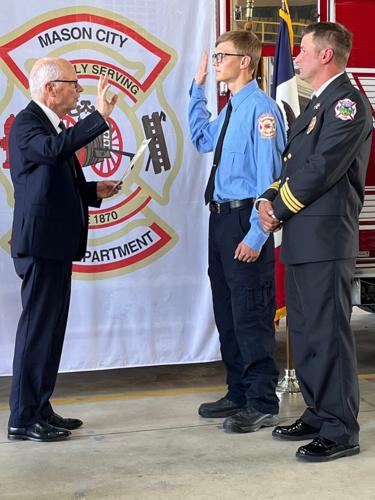 Mason City Fire Department swears in new firefighters