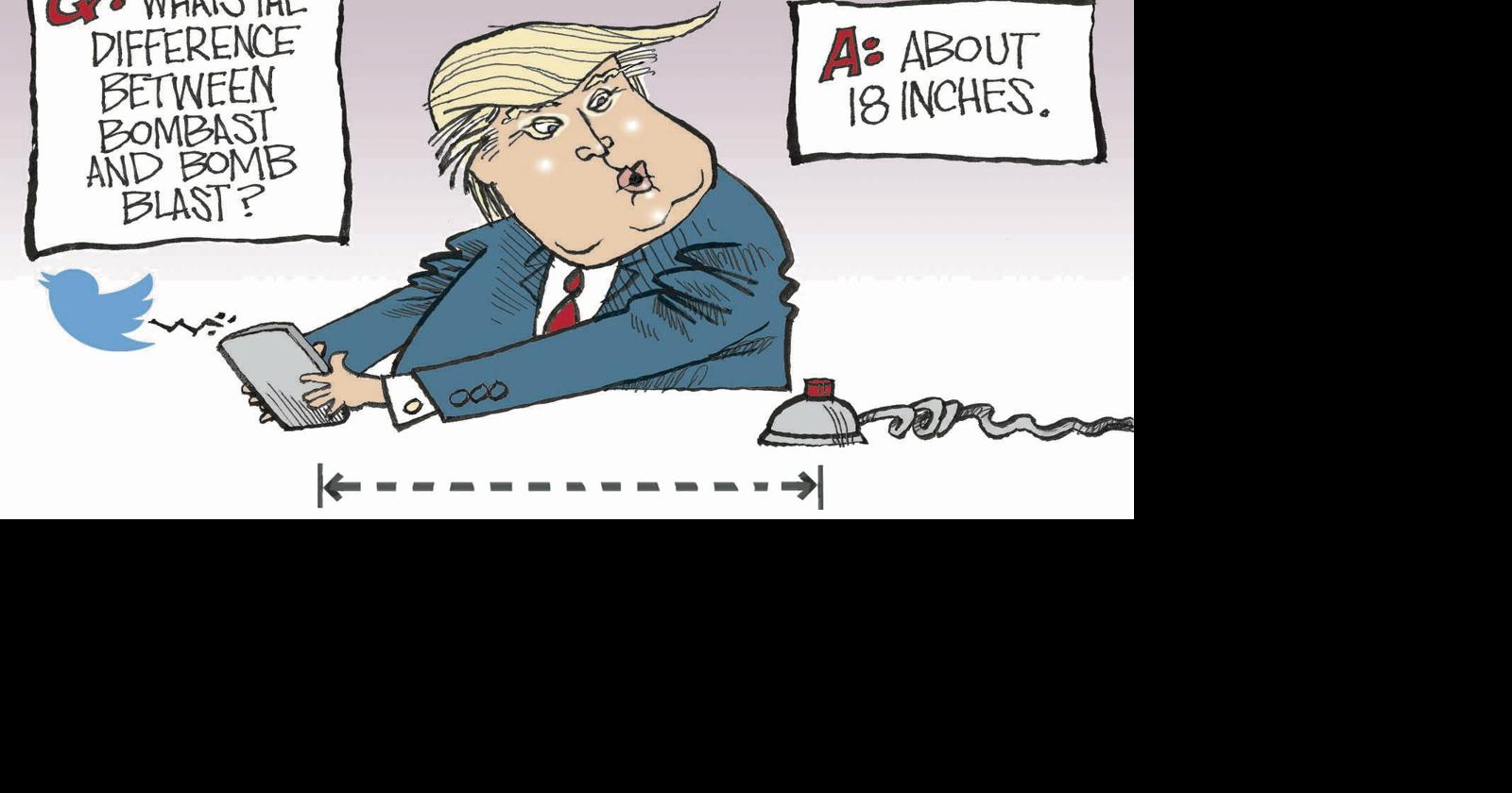 Bombast by Mike Keefe, Cagle Cartoons