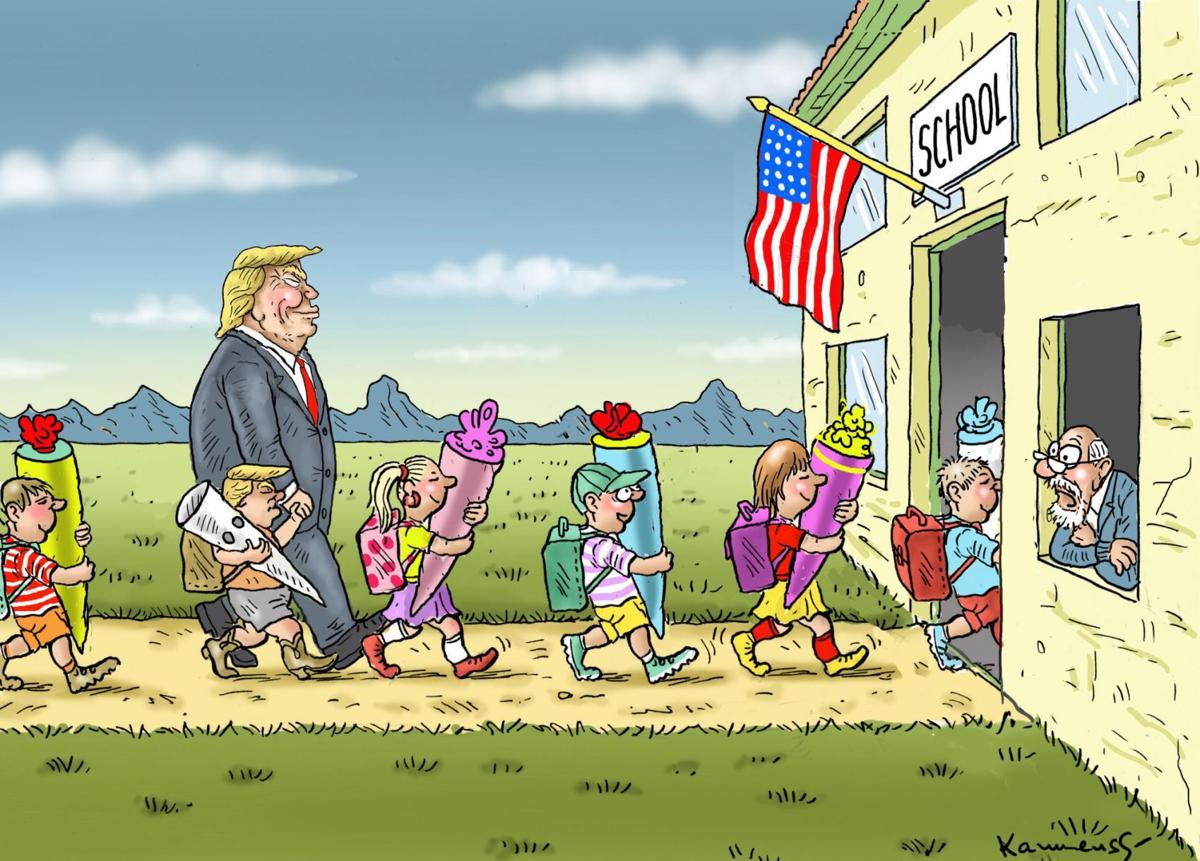 Political cartoons: School, Zinke, dropouts, Texas, kryptonite ...