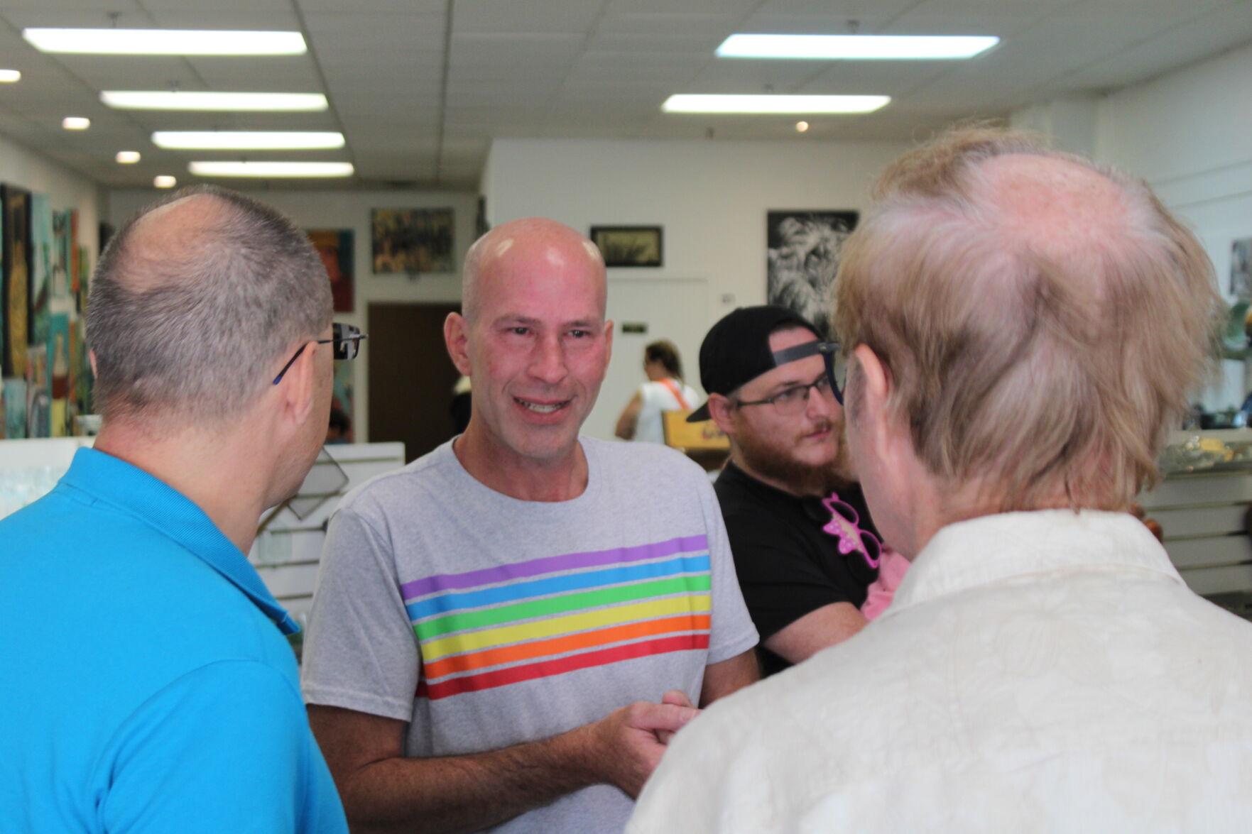 Michael's Finds offers vintage glassware on the Plaza