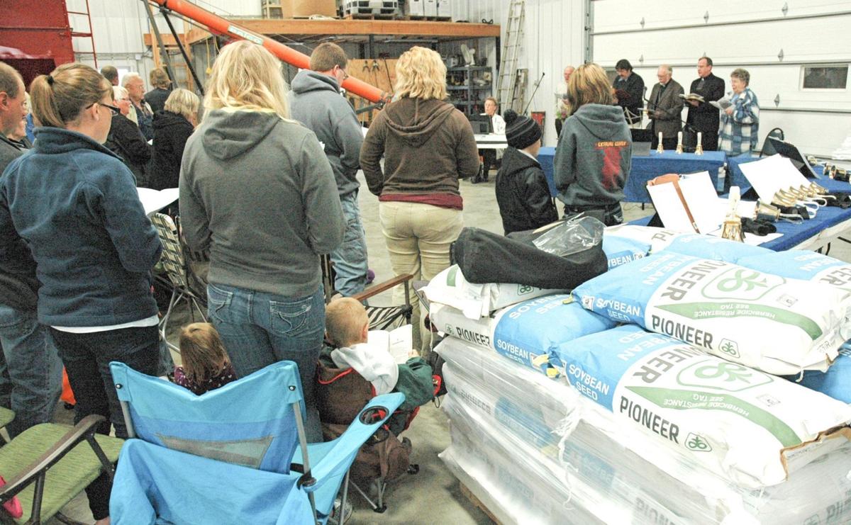 Farmers pray for blessings on their fields