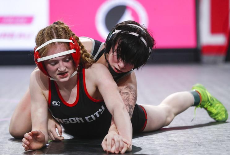 Girls' State Wrestling: Charles City's Lilly Luft claims title at 130 pounds