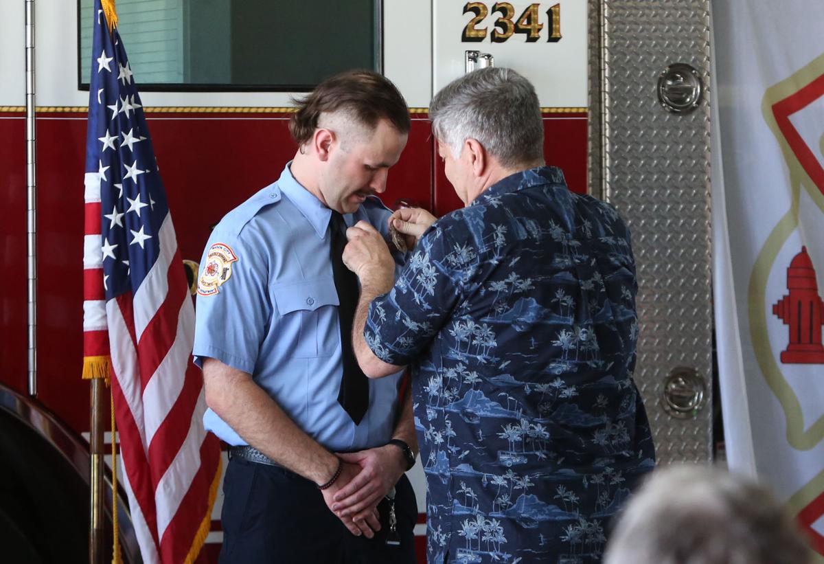 Mason City Fire Dept. swears in recruits, announces promotions at ceremony