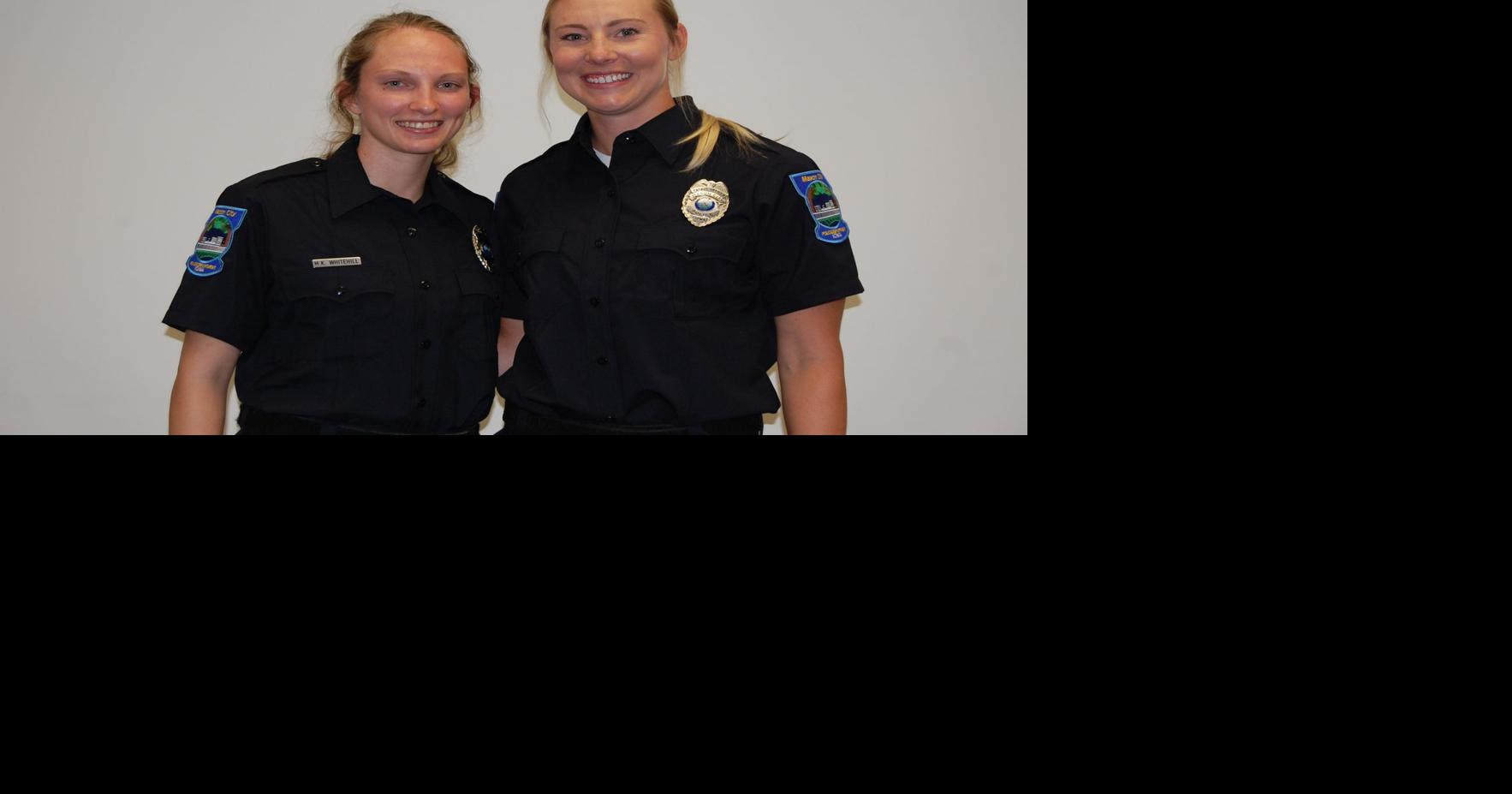 Mason City Police Department swears in two new recruits, welcomes ...