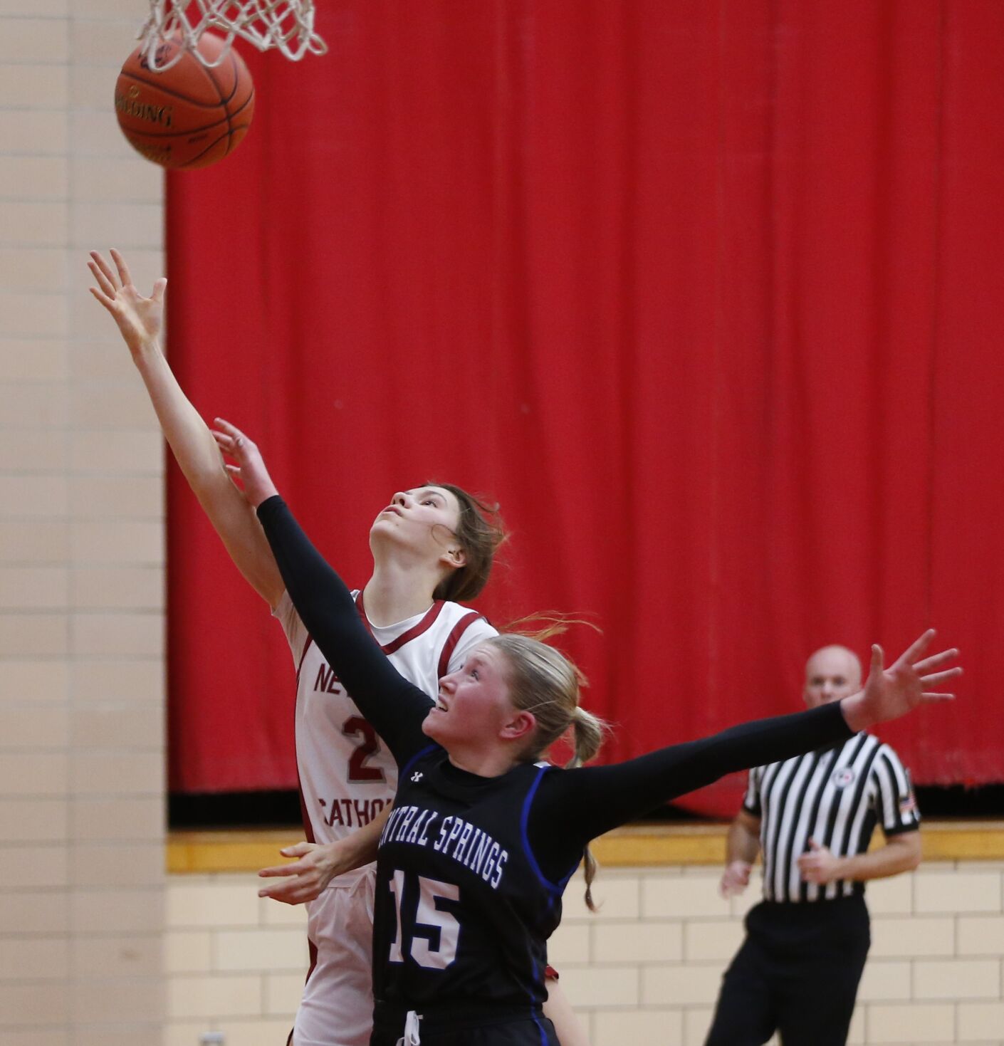 High School Girls Basketball Newman Catholic Central Springs