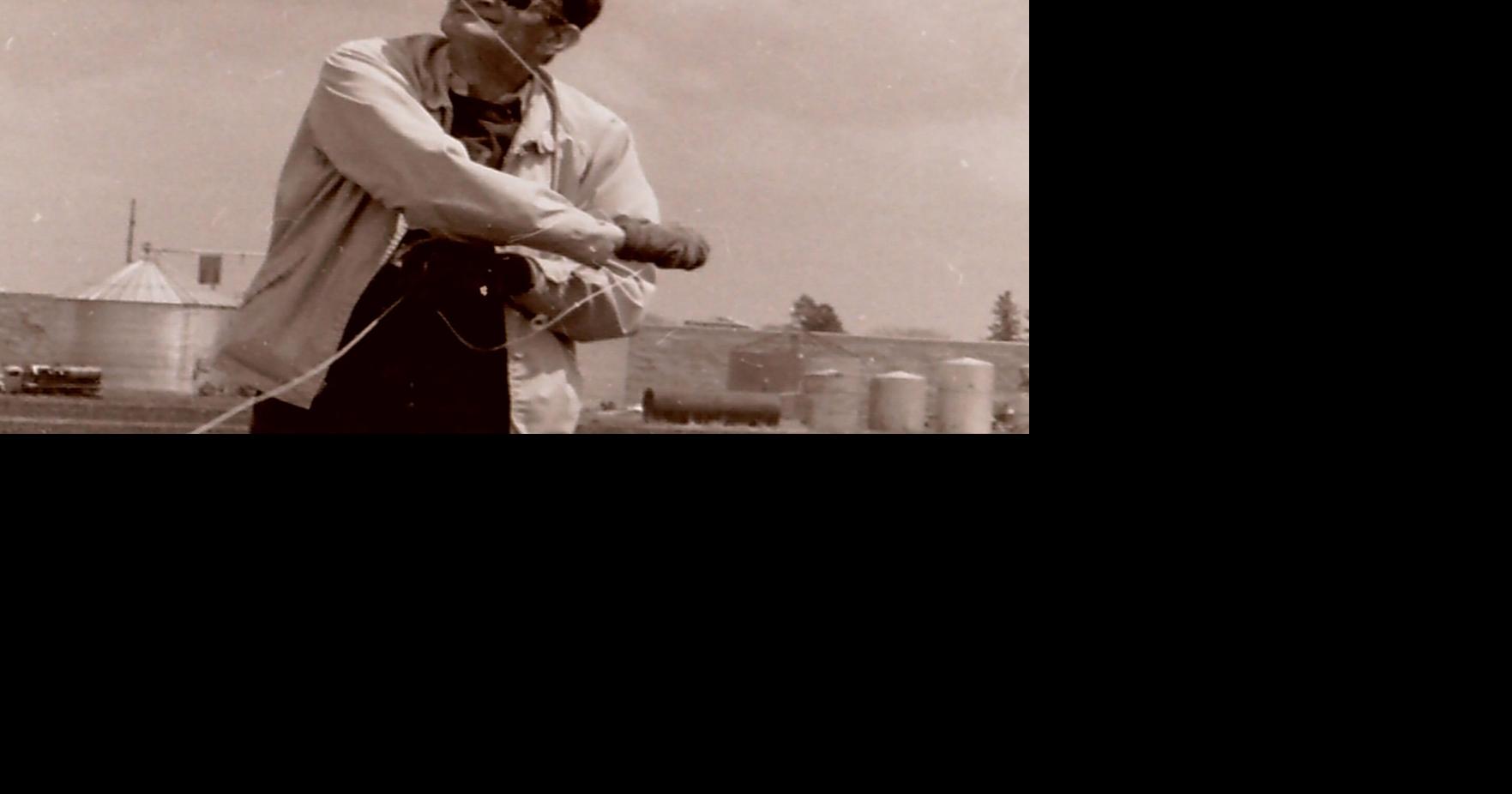 One from the vault: Hob Mason flies a kite at Clear Lake - May 15, 1982