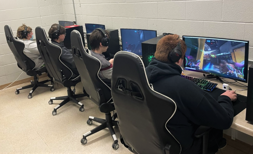 Osage esports vanquishing foes via keyboard