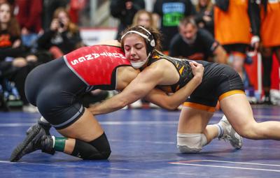 High School Girls' Wrestling: Charles City's Lilly Luft wins 100th match