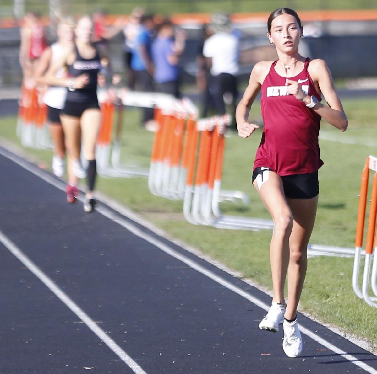 High School Girls' Tack and Field: Newman Catholic's Mujica