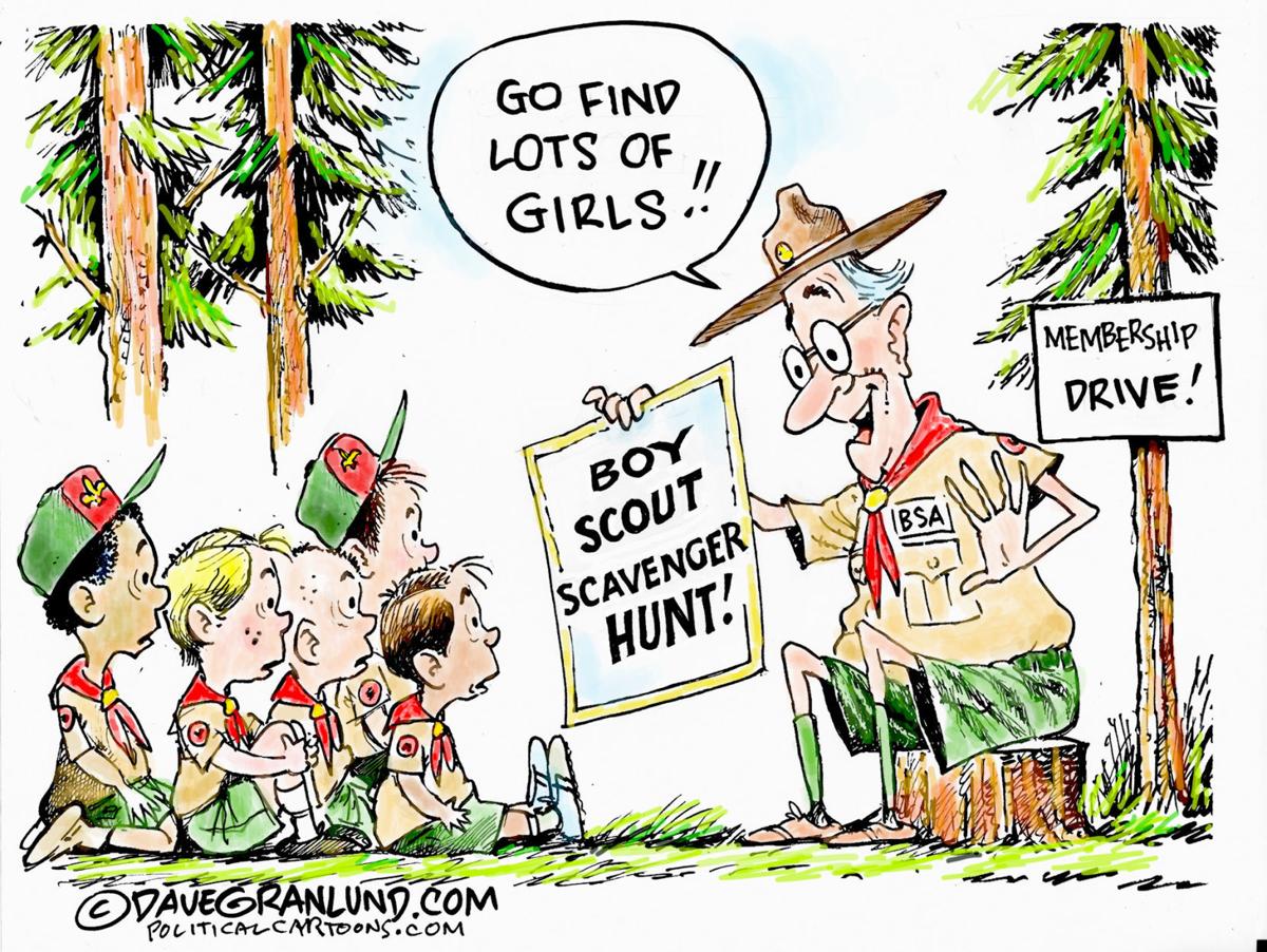 Political cartoons: Scouts, costumes, press, PR, enemies | Columnists ...