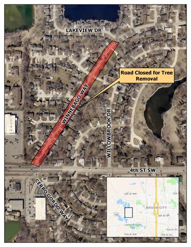 Road Closure: Winnebago Way to Lakeview Drive