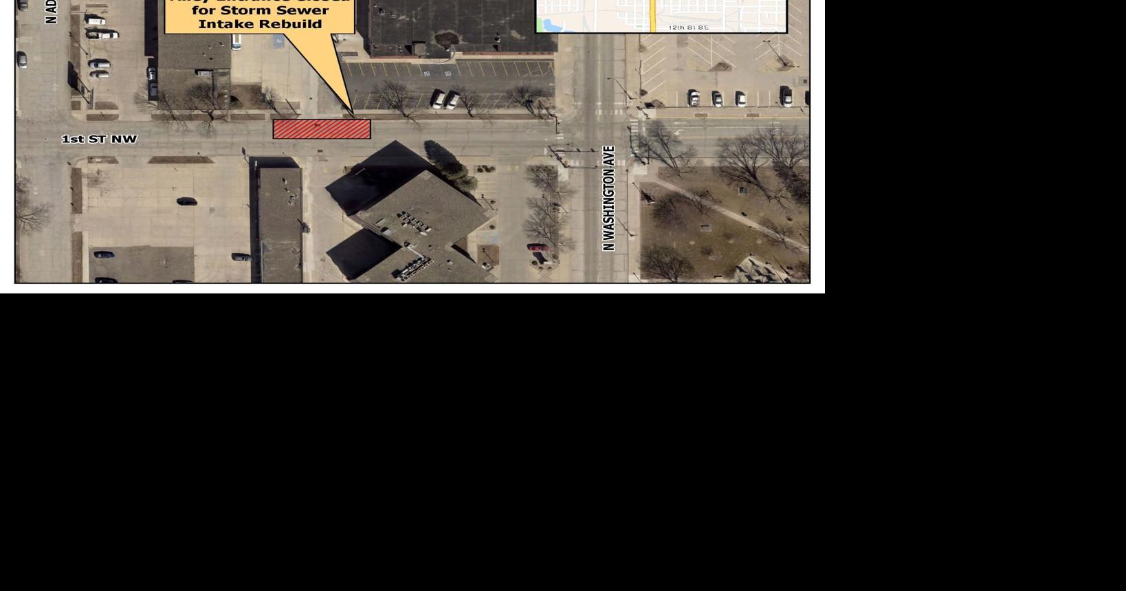 Alley closure starting Monday, June 3