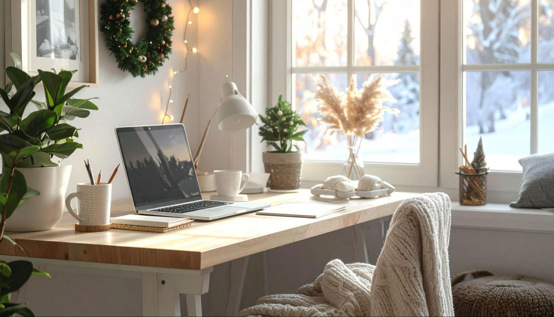 16 Cozy and Productive Winter Home Office Hacks