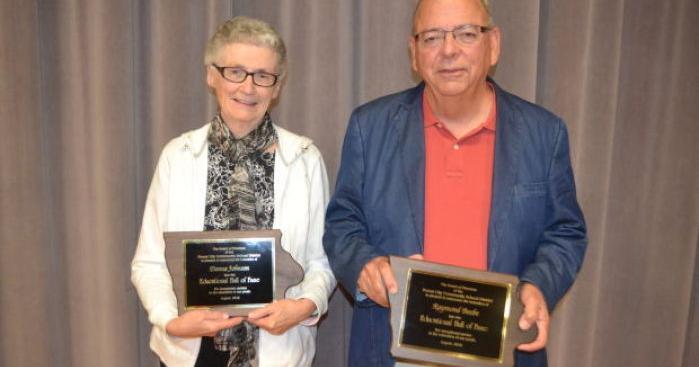Johnson and Beebe inducted into educational hall of fame