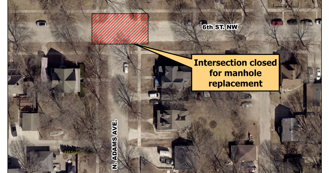 Road closure slated for Tuesday in Mason City