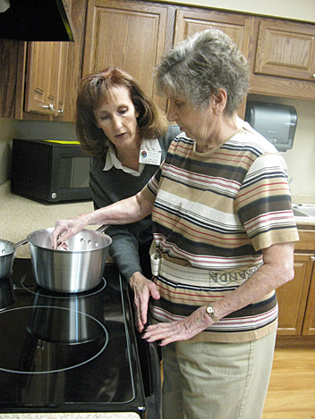 Re-teaching daily living at IOOF therapy center