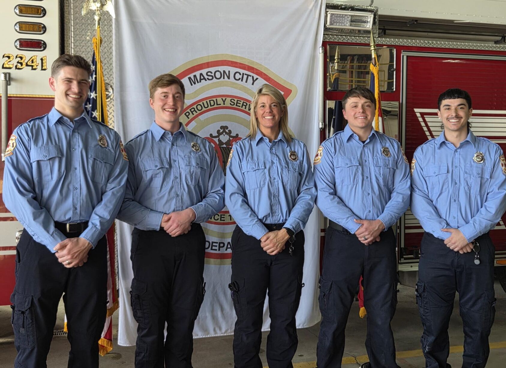 Five new members join Mason City Fire Department