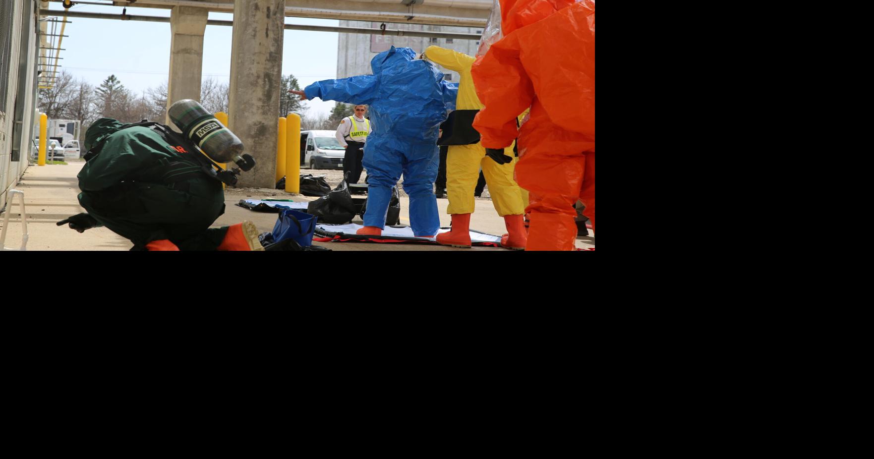 Mason City Fire Department and Smithfield Foods hold joint hazmat training