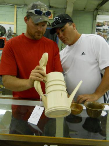 Guitar table wins among impressive woodworking entries at North Iowa Fair