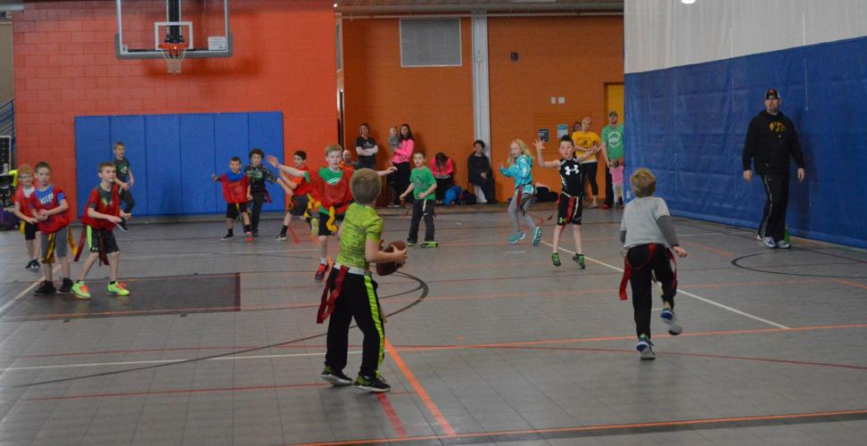 Pee-Wee flag football at the CRC