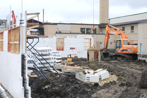 Work progressing on Hancock hospital addition