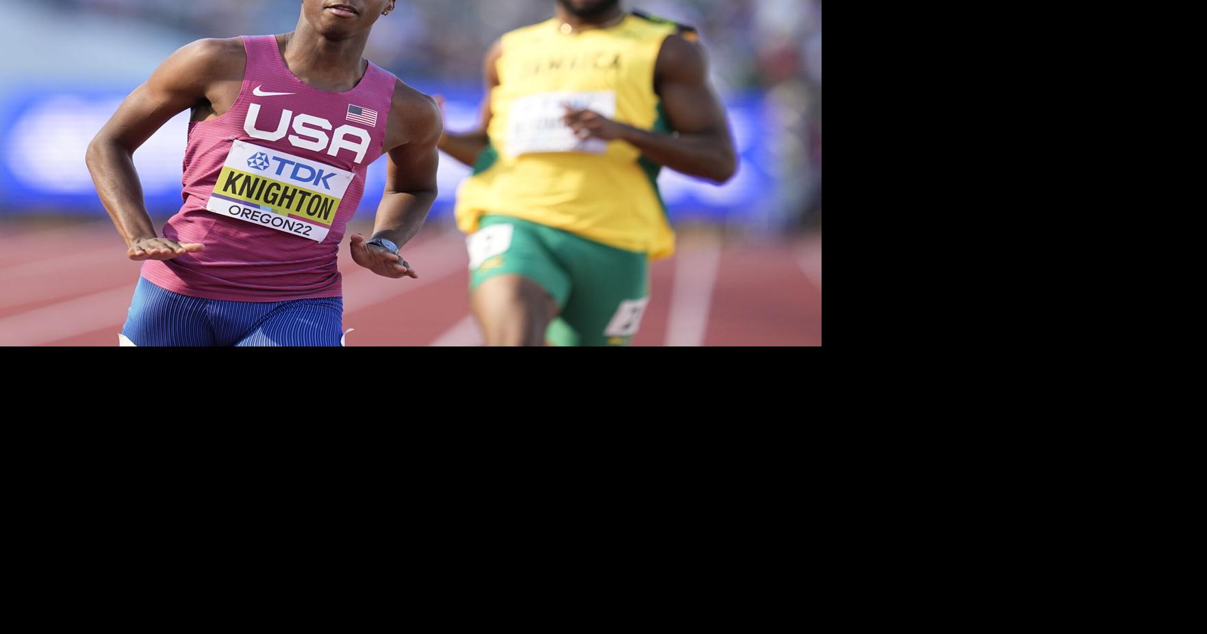 Teen sprinter Knighton already breaking Bolt's youth records