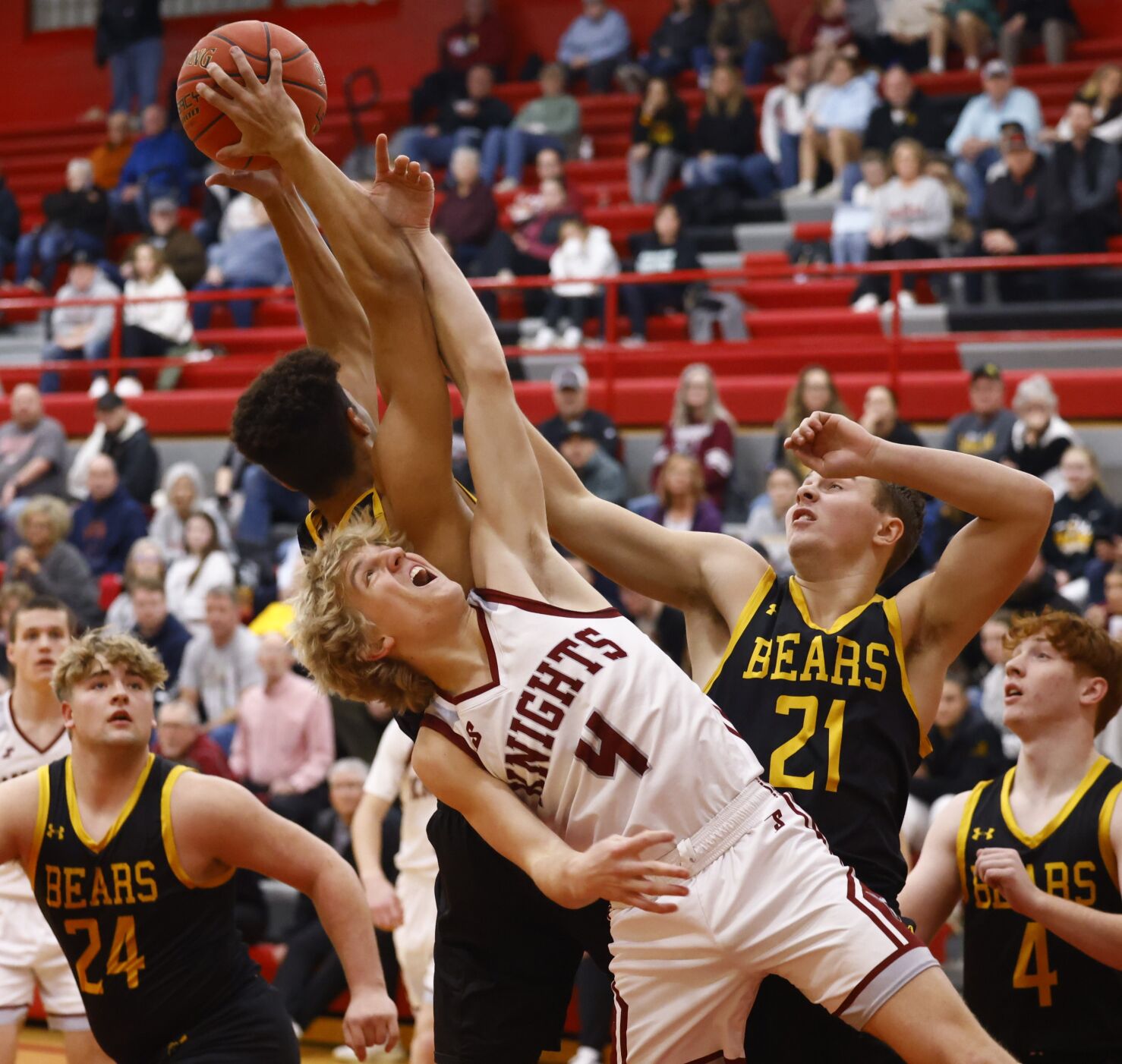 PHOTOS: Newman Catholic boys hosted Bishop Garrigan, Thursday, Jan. 15