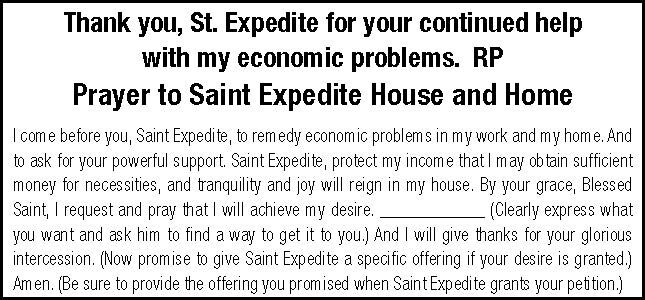 Prayer to St Expedite