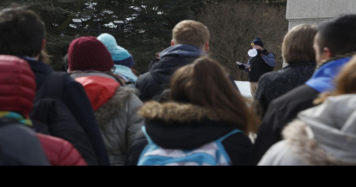 Many University of Northern Iowa students walk out of class, rally ...