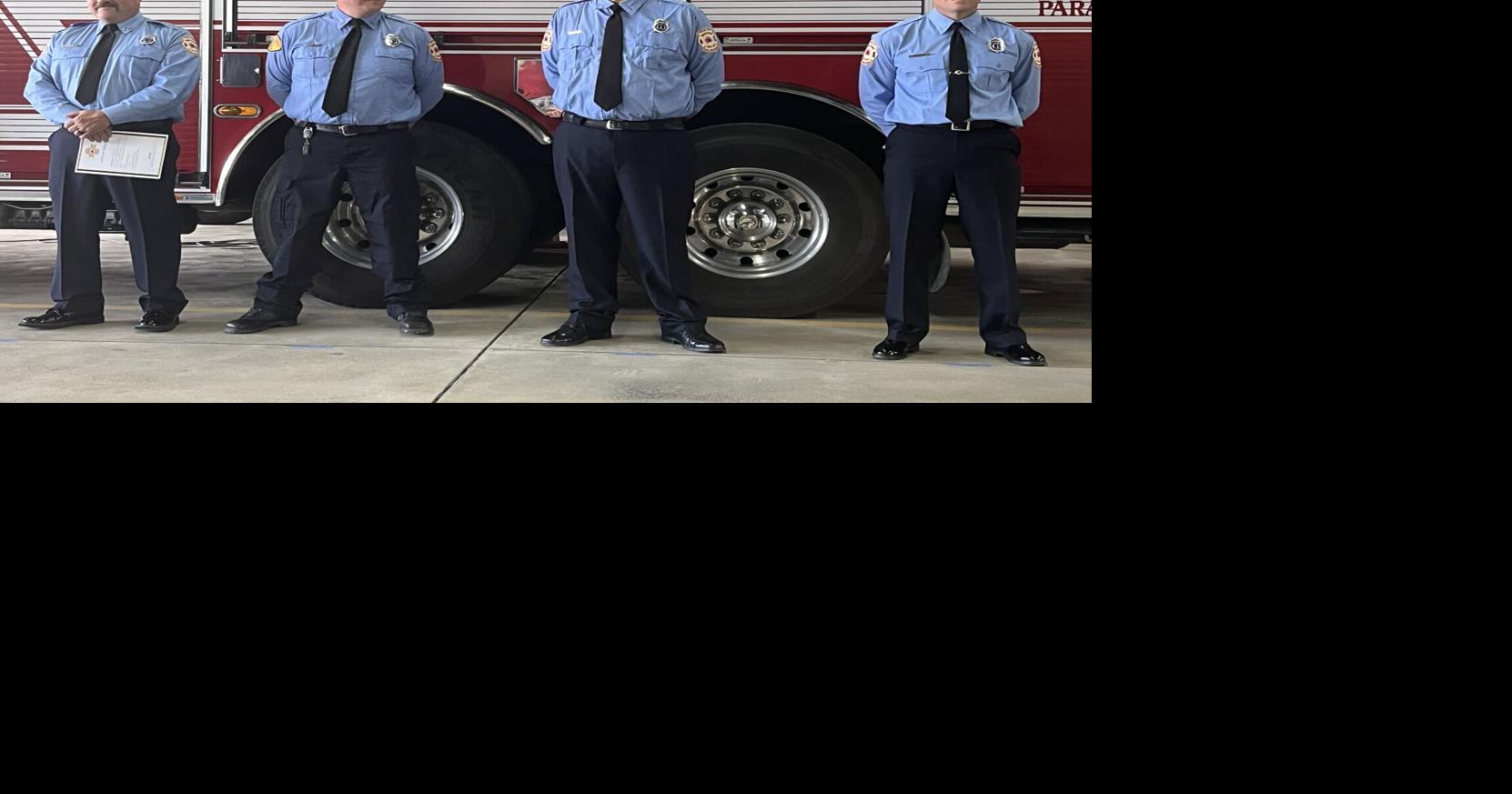 Mason City Fire Department promote four firefighters Friday