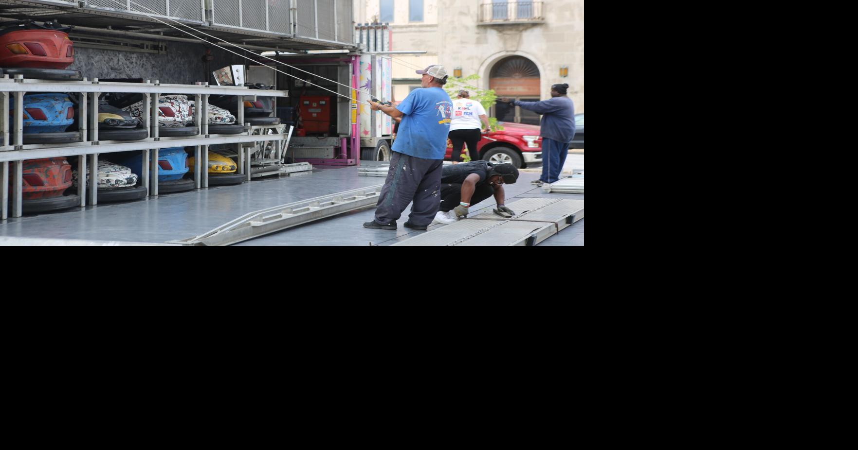 Putting together carnival rides