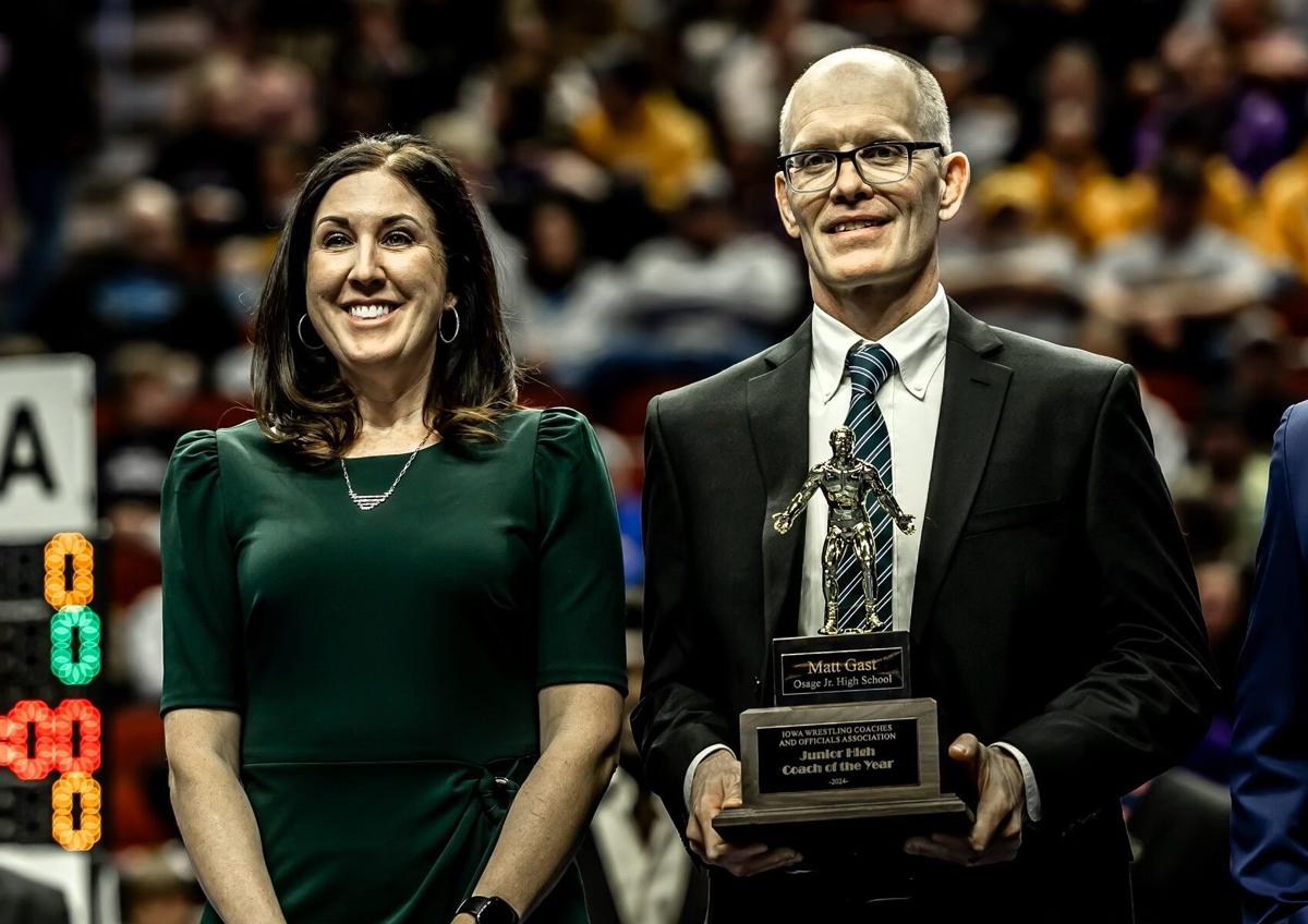 Matt Gast named middle school coach of the year