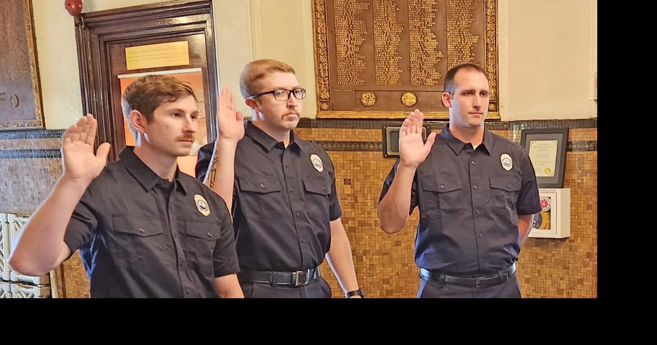 Police/Fire: Gloucester Fire Department welcomes 3 new firefighters ...