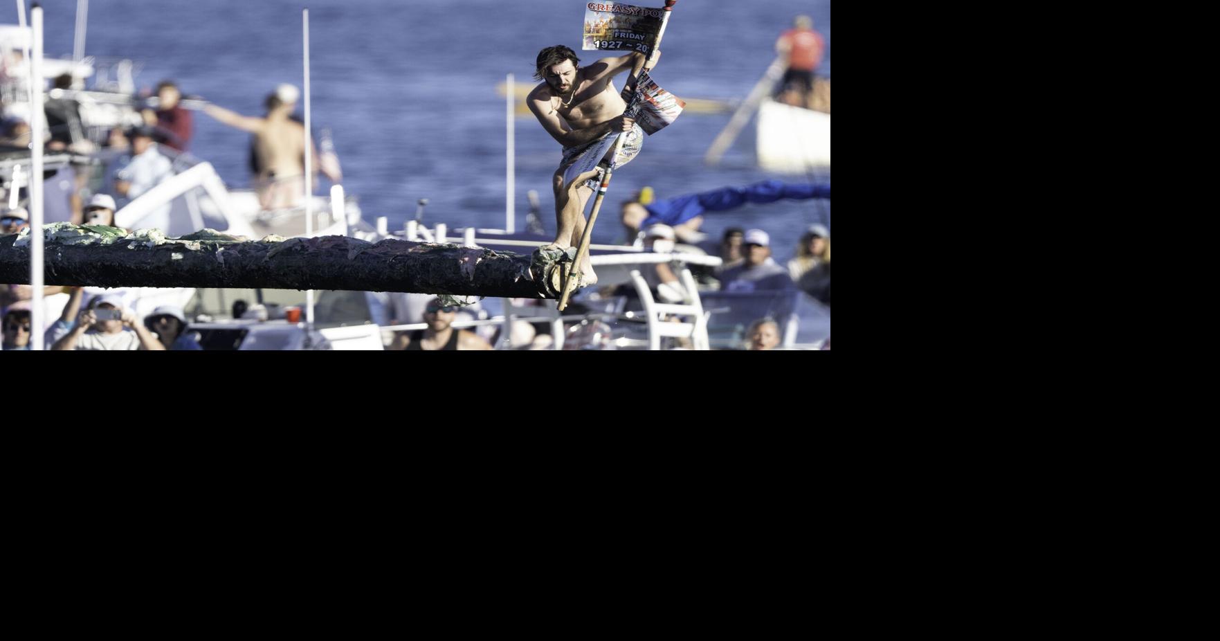 Max Allen becomes third member of his family to taste Greasy Pole ...