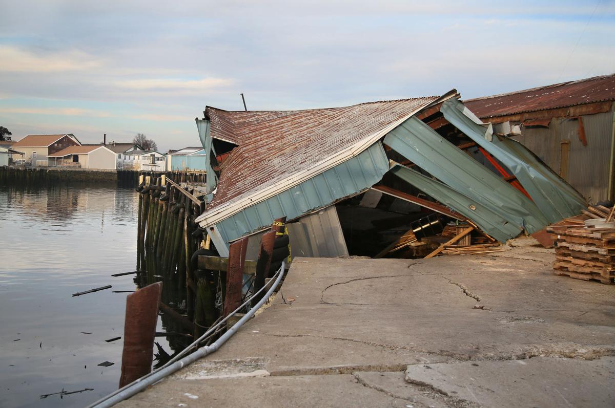Waterfront building collapses, damaging wharf | News | gloucestertimes.com