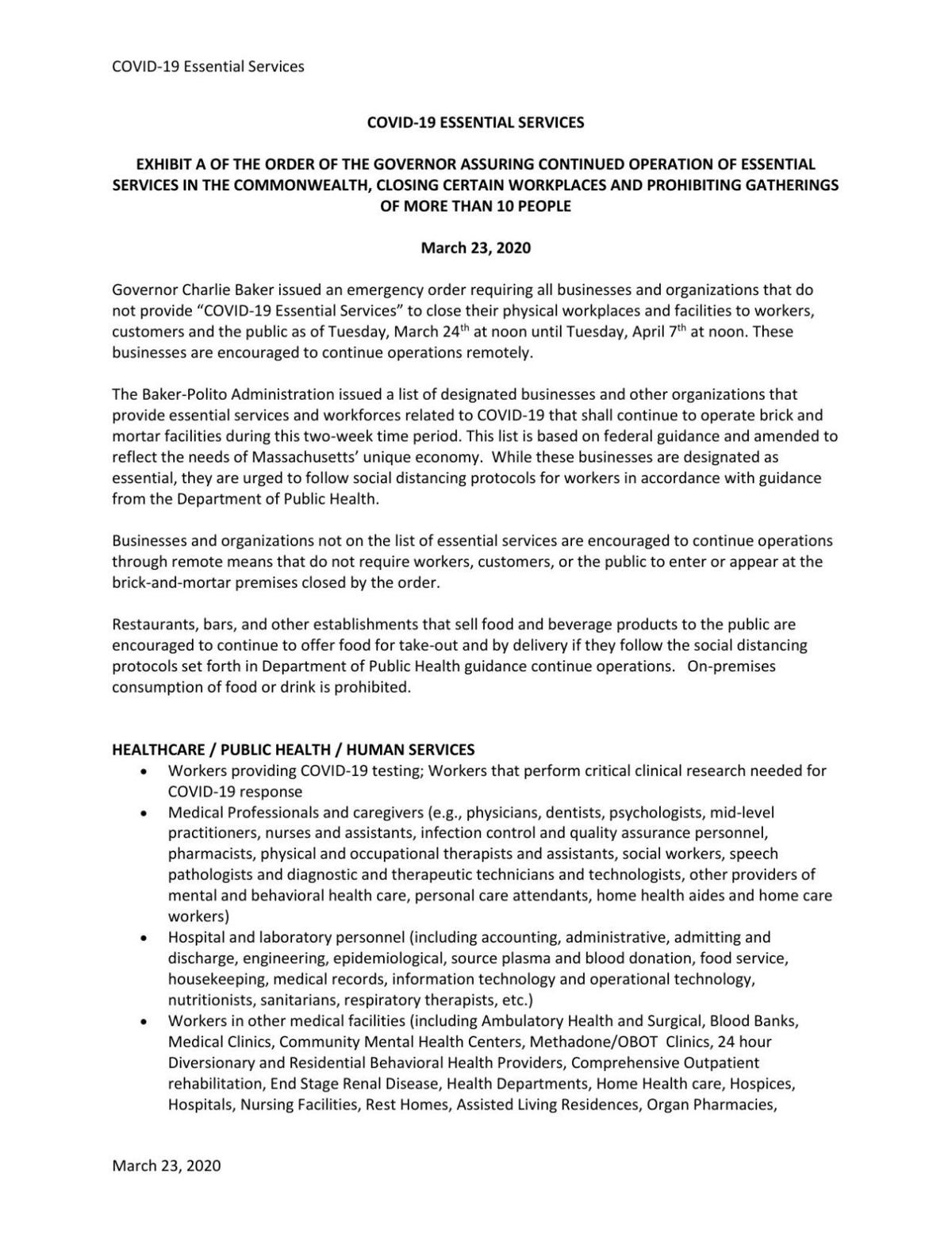 Essential businesses list | | gloucestertimes.com