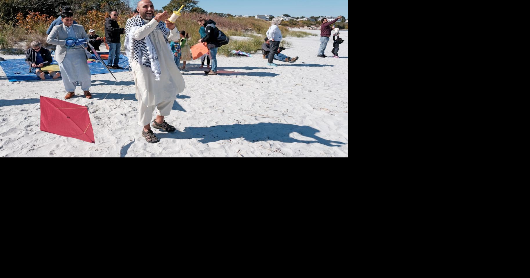 They went and flew kites: Afghan refugees, church host day at the beach ...
