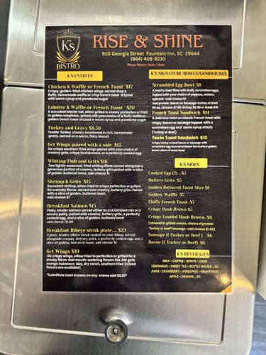 New Fountain Inn restaurant K’s Bistro offers late-night bites ...