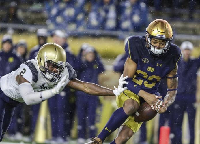 NOTRE DAME FOOTBALL: WR Stepherson enjoys career day against Navy ...